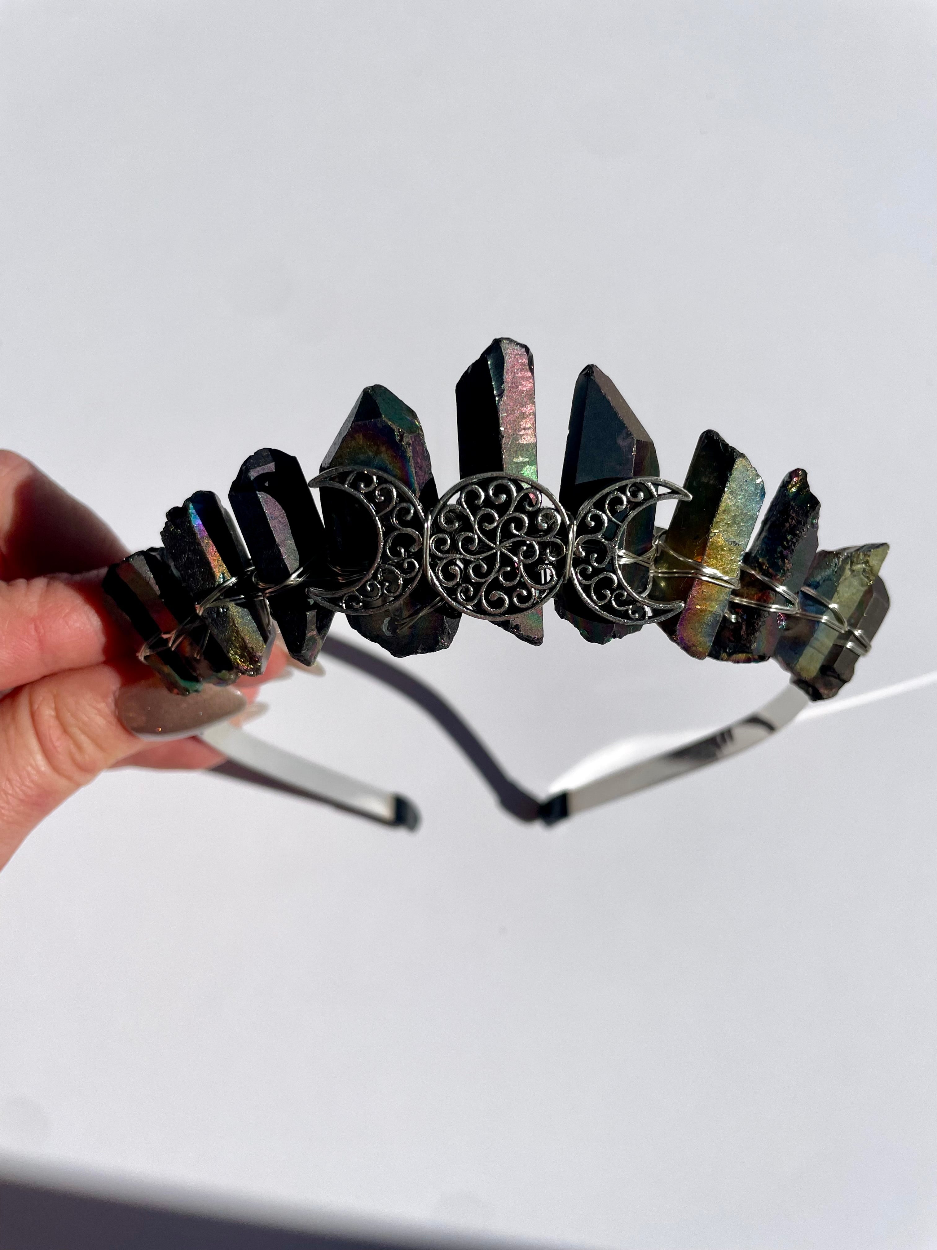 Titanium Aura Quartz Crystal Crown – My Metaphysical Maven